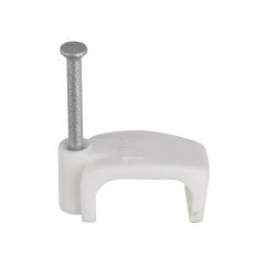 Unifix White FTE Cable Clips - 2.5mm 10x5mm Box 1000