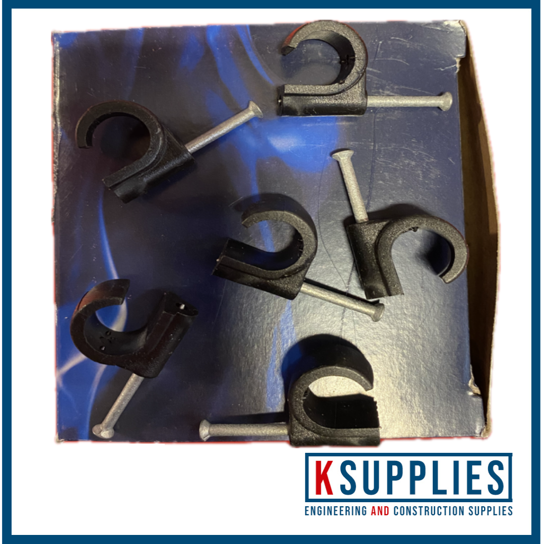 Unifix 14mm Black Round Cable Clip