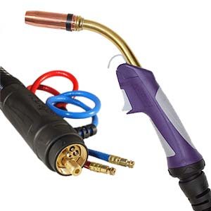 Parweld Pro5000-40er 501w Water Cooled Euro Mig Torch 4mtr